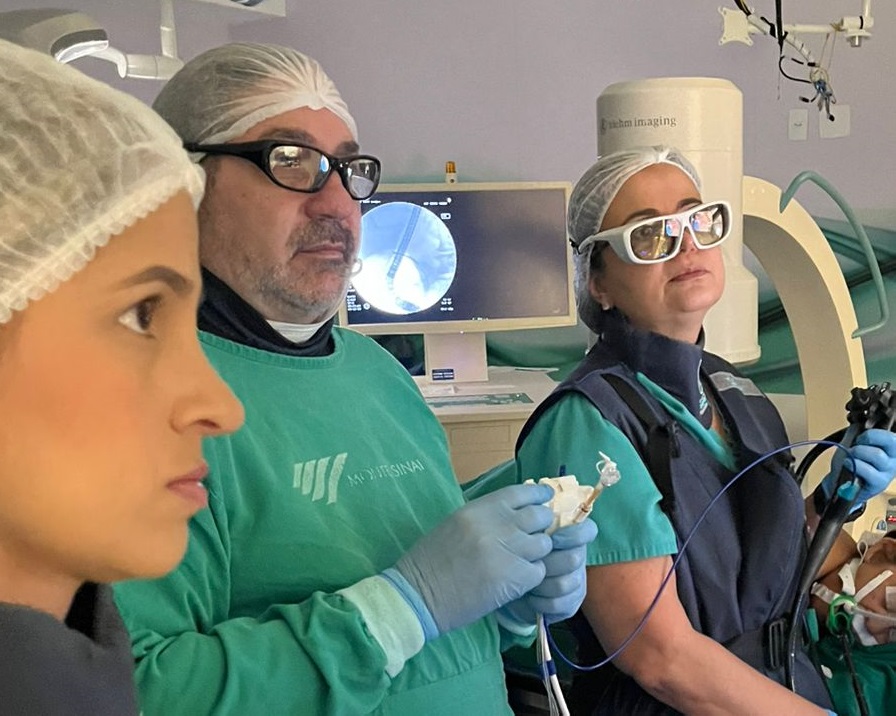 Procedimento pioneiro em videoendoscopia: colangioscopia usando o ...